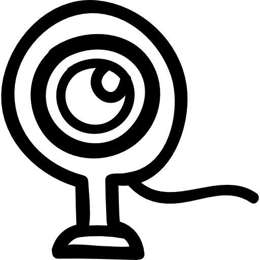 Camera, tool, symbol, tools, hand drawn, Webcams, Webcam, symbols ...