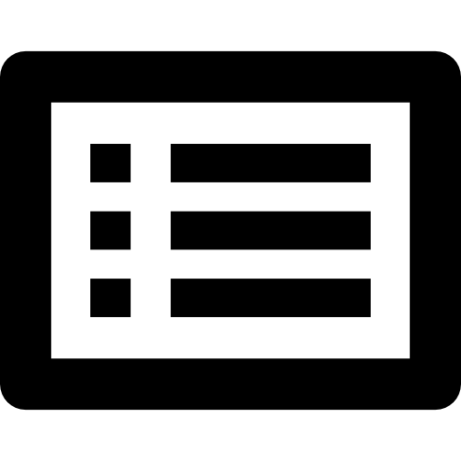 items, Rectangular, Lists, outline, Rectangle, symbols, list, interface ...