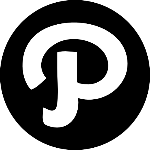 Social, pinterest, symbol, Circle, Circular, Logo, Essentials, Letter ...