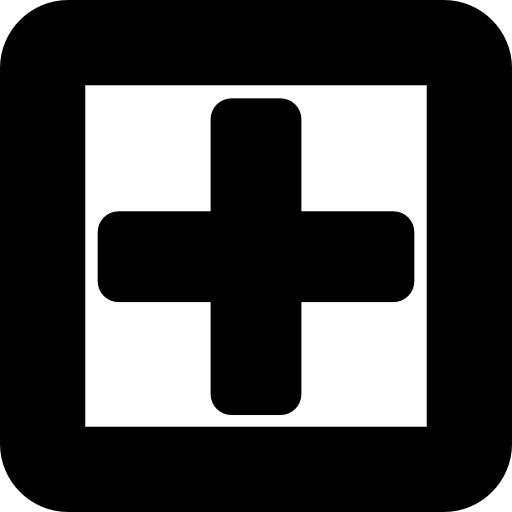 Cool Icons, Gross, button, plus, sign, line, interface, Add, square ...