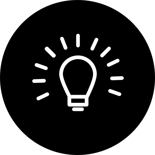 Light bulb, Circle, bulb, lighting, light, signs, Bulb Outline icon