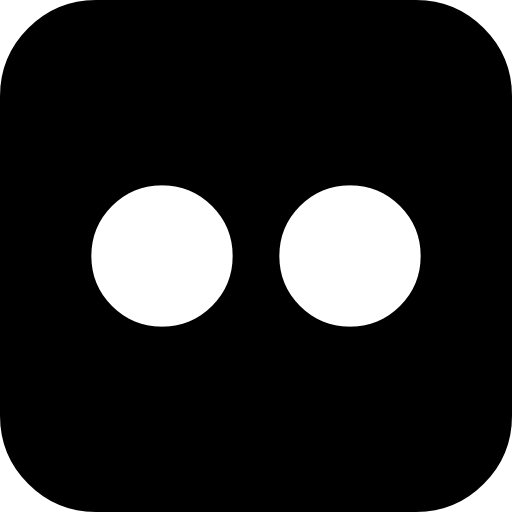 flickr logo, dots, Logo, variant, square, rounded, two, flickr icon