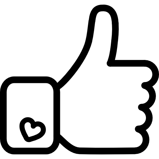 Facebook, outline, Like, interface, symbols, Hand, thumbs up, symbol ...