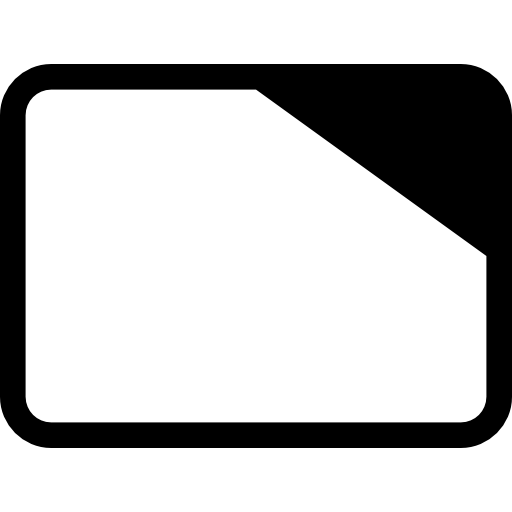 Pages, rounded, Rectangle, outline, Page, symbol, Basic Icons ...