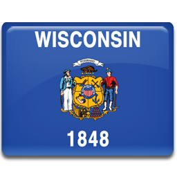 wisconsin, flag icon