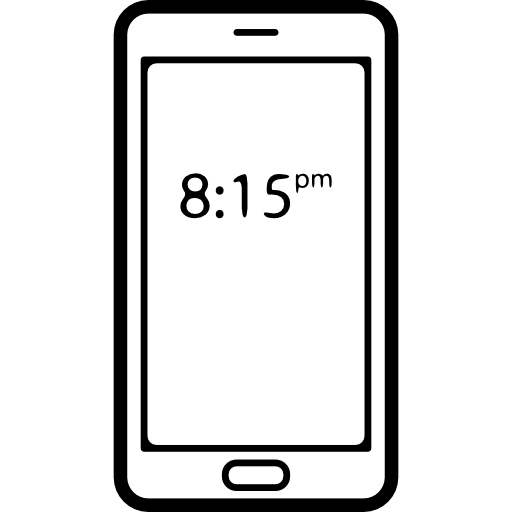 Clock, cellphone, mobile phone, phone, screen, Phone Set, time, Tools ...