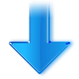 fall, descending, Decrease, Descend, download, Down icon