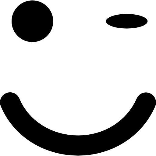 Face, wink, rounded, winking, Emoticon, Winks, square, interface, faces ...