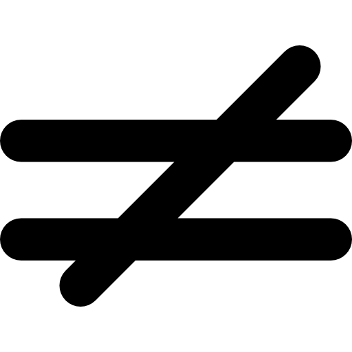 sign, maths, mathematics, mathematical, symbol, symbols, Not Equal ...