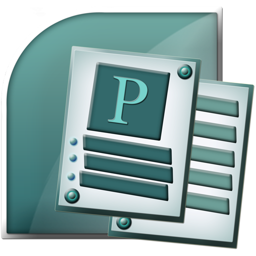microsoft, publisher, office icon