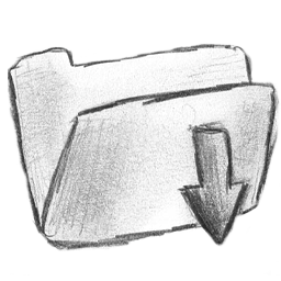 Down, descending, Descend, download, fall, Decrease icon