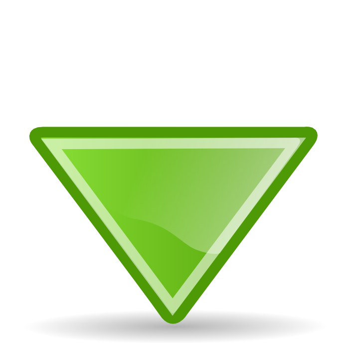 sort, descending, download, green, fall, Down, Decrease, Descend icon
