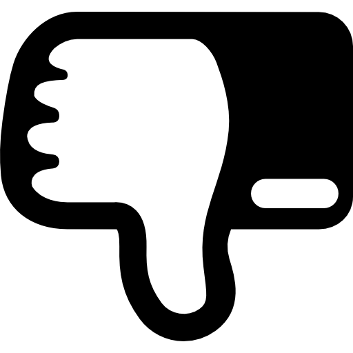 symbol, sign, Finger, Bad Job, Bad, thumb down, Educational Icons ...