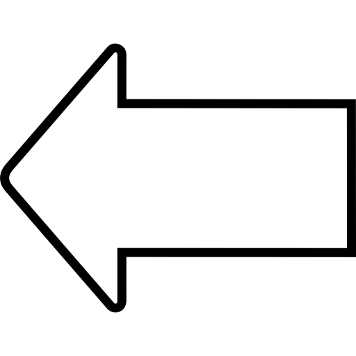 left arrow, symbol, Office Icons, symbols, outline, Outlined, Arrow ...