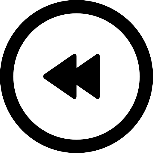 rewind, symbol, Arrows, Controls, Circle, Double Arrows, button, Rewind ...