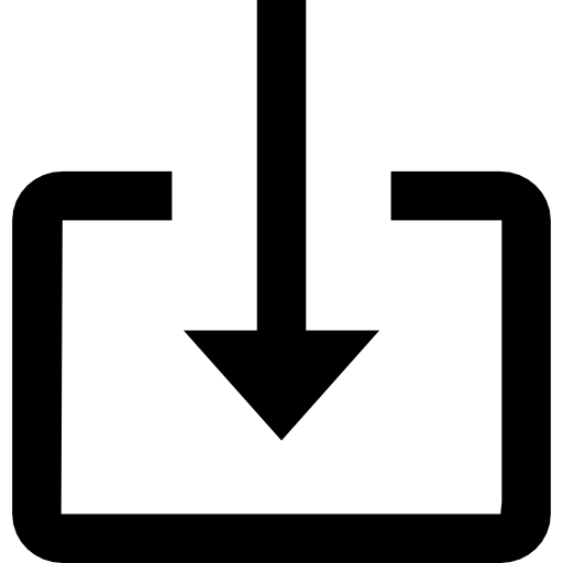 Fine Ui, Downloading, Rectangular, symbol, download, down arrow ...