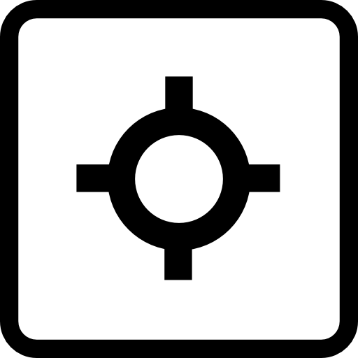 square, interface, Gps, Squared Ui, localization, symbols, button ...