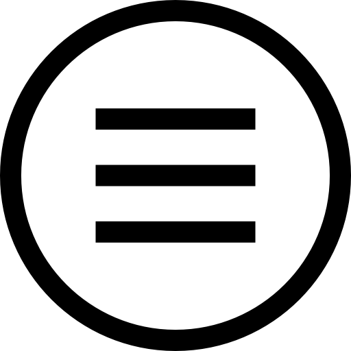 lines, menu, interface, button, Circular, Circle, menus, symbol ...