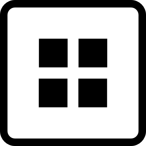 square, interface, Four, Keys, button, Keyboard, Squared Ui, buttons, symbol icon