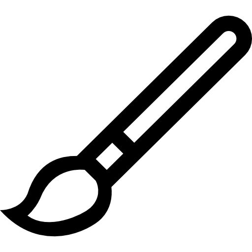 Artistic, paintbrush, outline, Big Mug Line, Outlined, Painting, tool ...