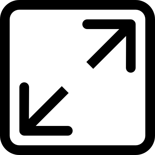 outline, button, two, square, Arrows, symbol, Two Arrows, expand ...