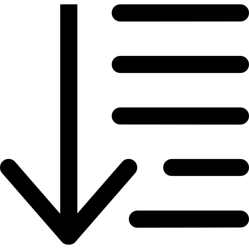 Sort Descending, Big Mug Line, sort, order, symbols, interface, sorting ...