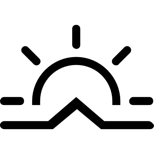 sunrise, Sunrises, day, symbols, stroke, symbol, weather, Haw Weather ...