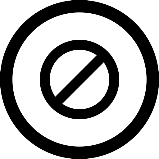 Circle, ban, button, interface, signs, prohibition, sign, Circular ...