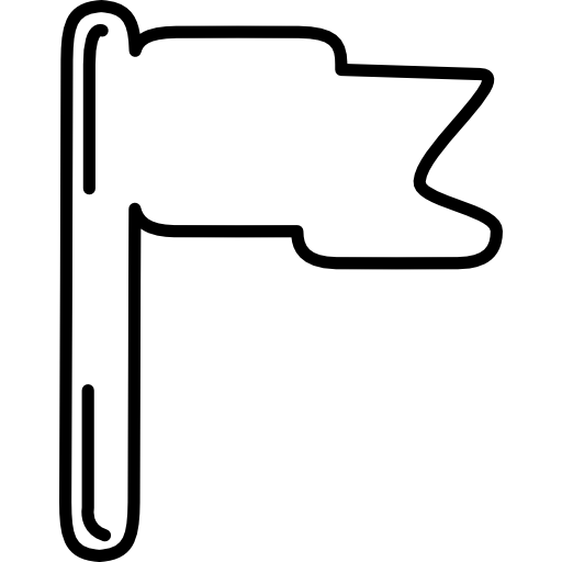 flags, tools, pole, Stroke Icons, tool, Outlined, flag, shape, outline ...