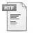 File, document, Rtf, paper icon