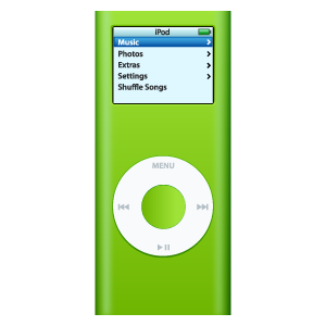 green, ipod, nano icon