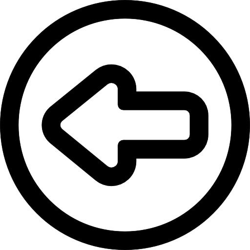 outline, Circular, Universal Interface, Left, Arrow, Circle, button ...