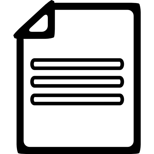 Text, Outlined, lines, File, interface, outline icon