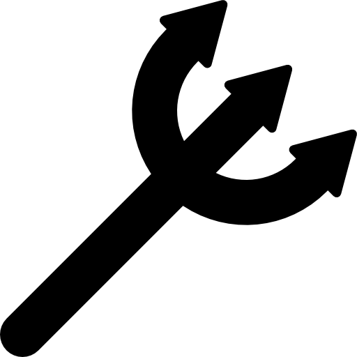 Tools And Utensils, horror, halloween, fear, Devil, Trident icon