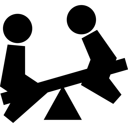 people, Teeter-totter, Seesaw, children icon