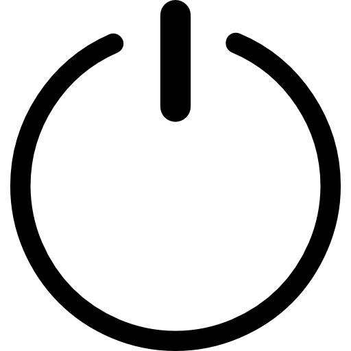 interface, Shut down, switch off, turn off icon