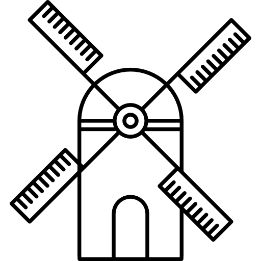 Monuments, Windsmills, mill, netherlands icon