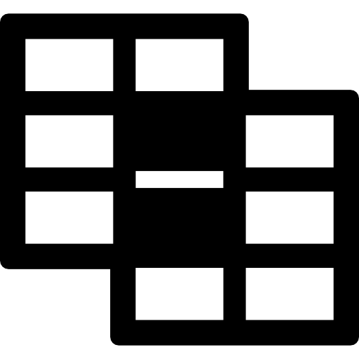 table, Cells, Spreadsheet, Combine, interface icon