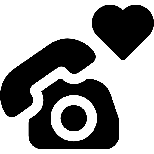 romantic, Telephone Call, romance, valentines, signs icon