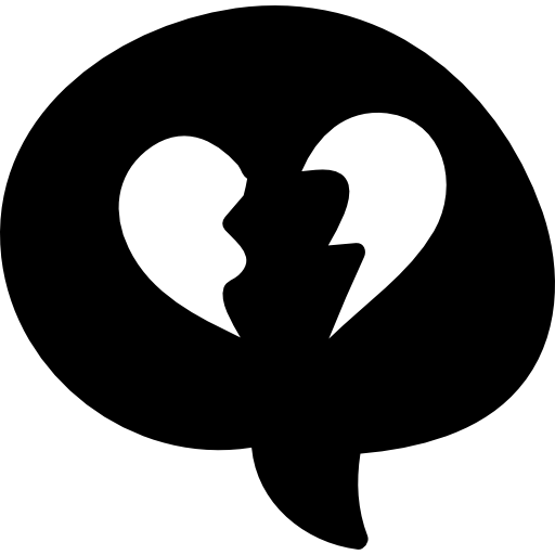 signs, Unloved, heartbreak, Break Up, Broken Heart icon