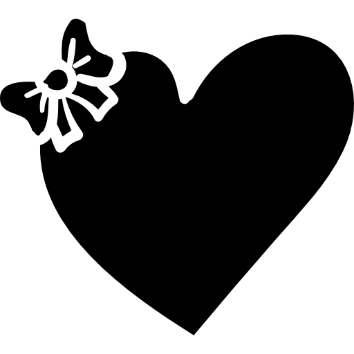 Bow, Heart, Ribbon icon
