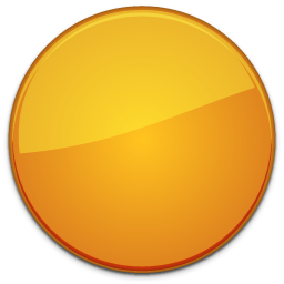 Empty, Orange, Blank, Badge icon