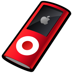 red, ipod, nano icon