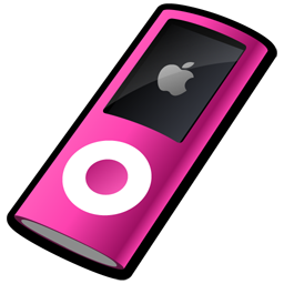 pink, ipod, nano icon