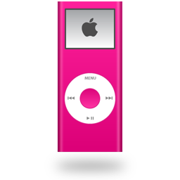 pink, ipod, nano icon