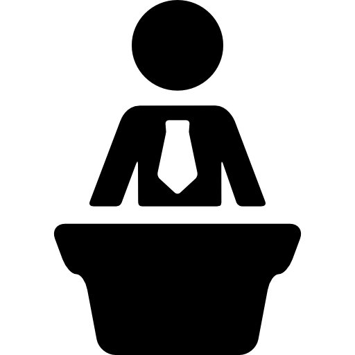 people, Conference, congress, chairman, speaker, convention icon