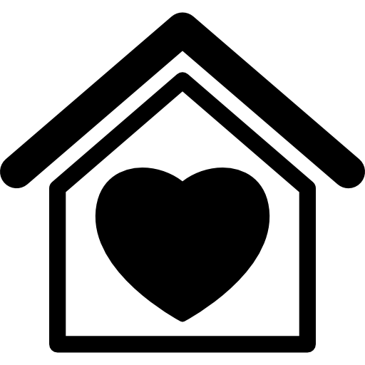 Heart Shape, buildings, love, Heart, house, real state, Home icon