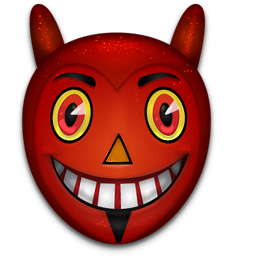 halloween, Devil icon