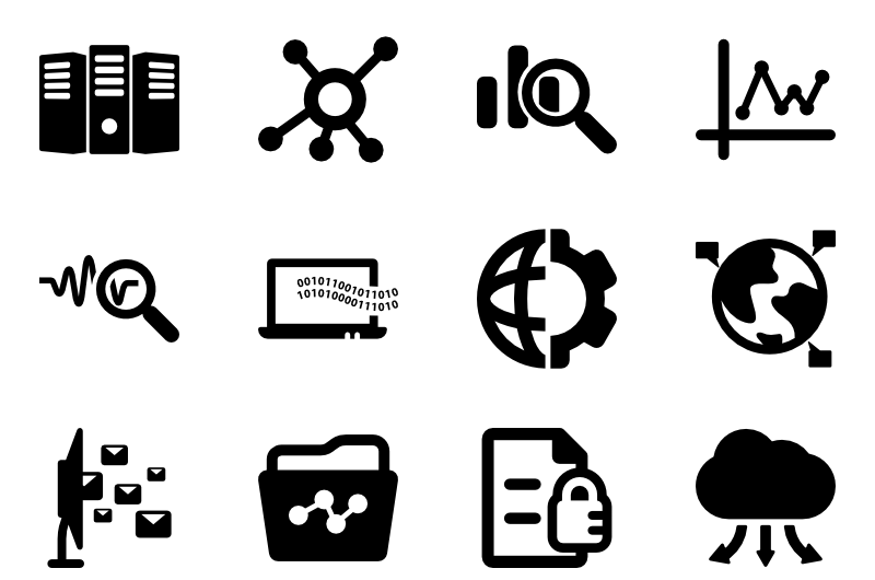 Data Analytics Pictograms Icon