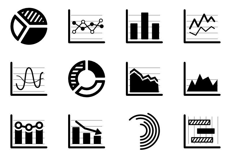 Business Chart Pictograms Icon